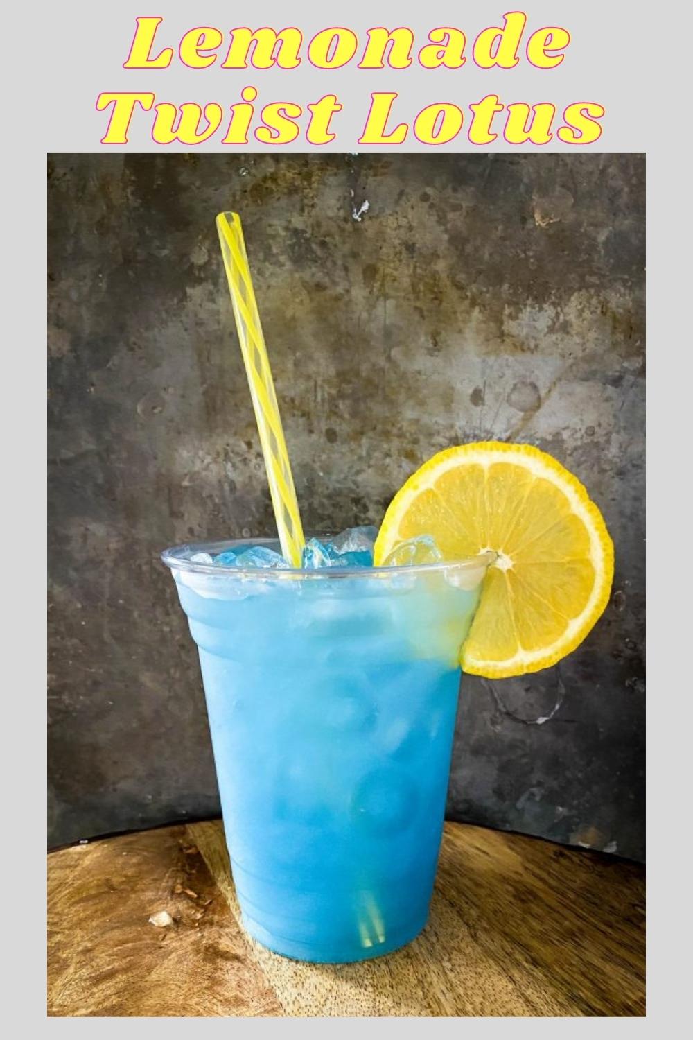 Lemonade Twist Lotus Drink - Lotus Recipes