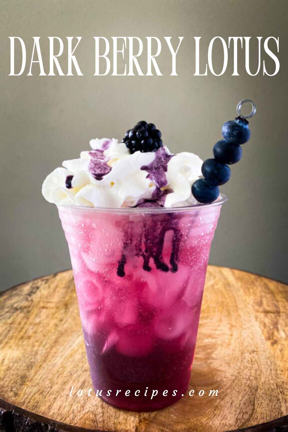 Dark Berry Lotus Drink - Lotus Recipes